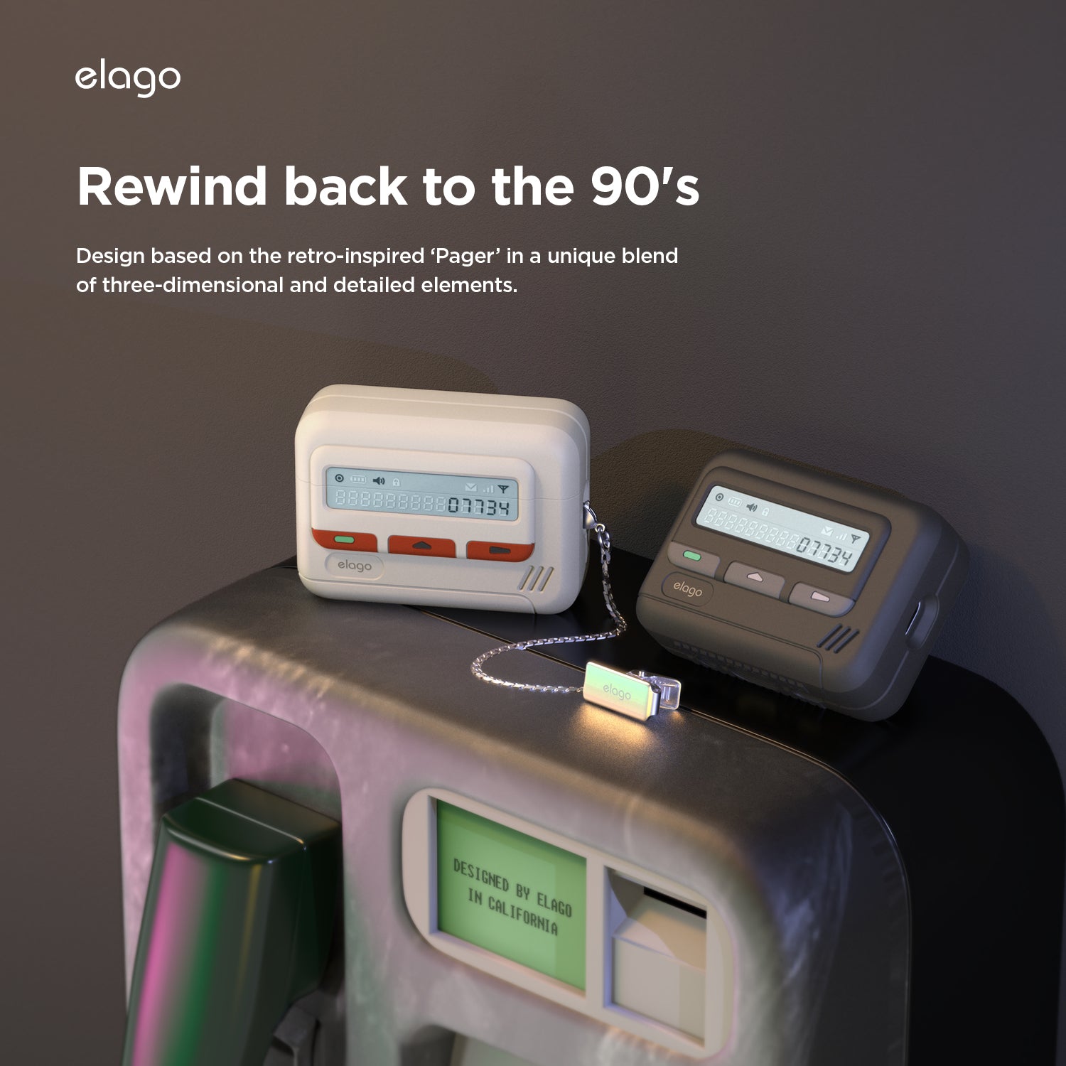Pager Case for AirPods Pro 2 [2 Colors] | elago.com