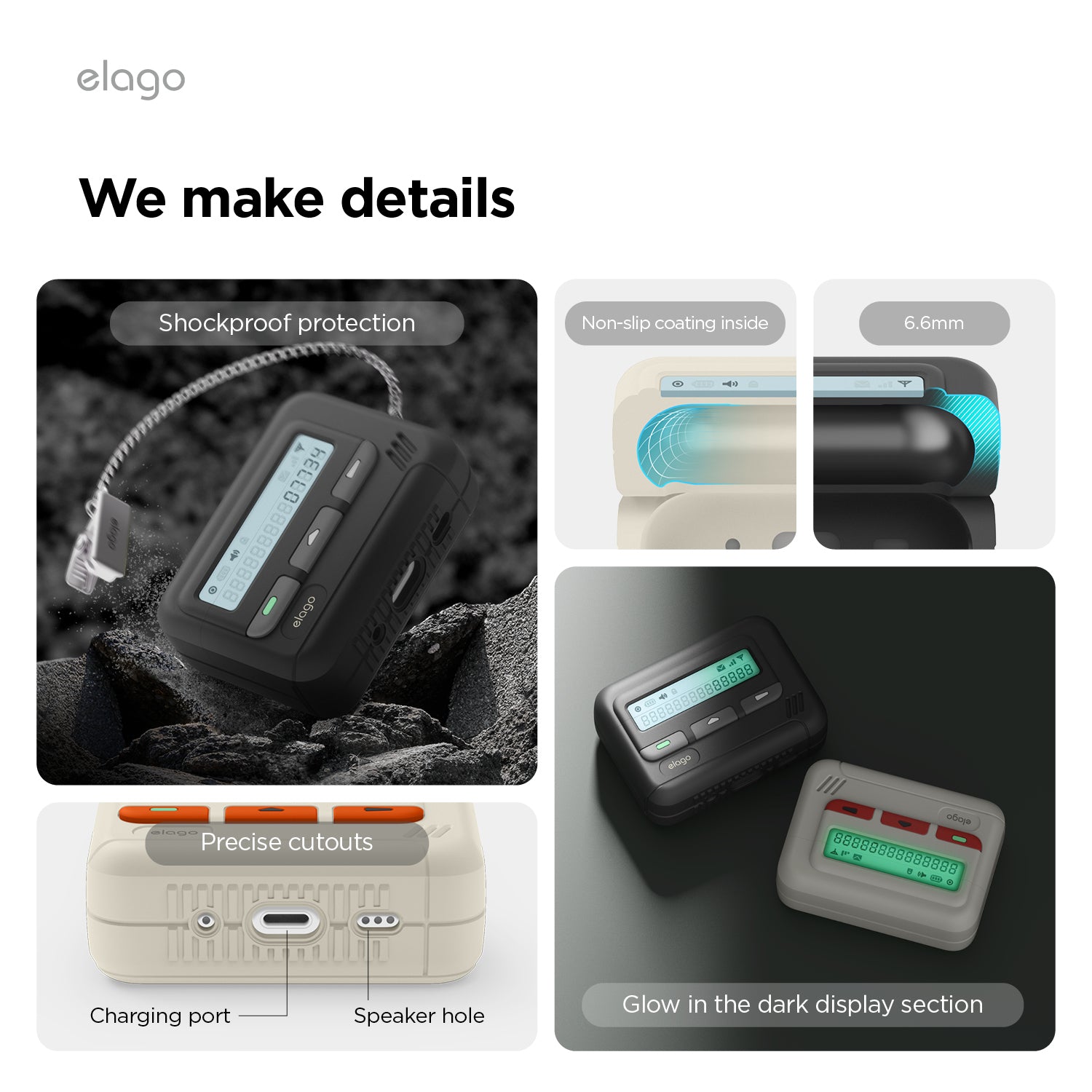 Pager Case for AirPods Pro 2 [2 Colors] | elago.com