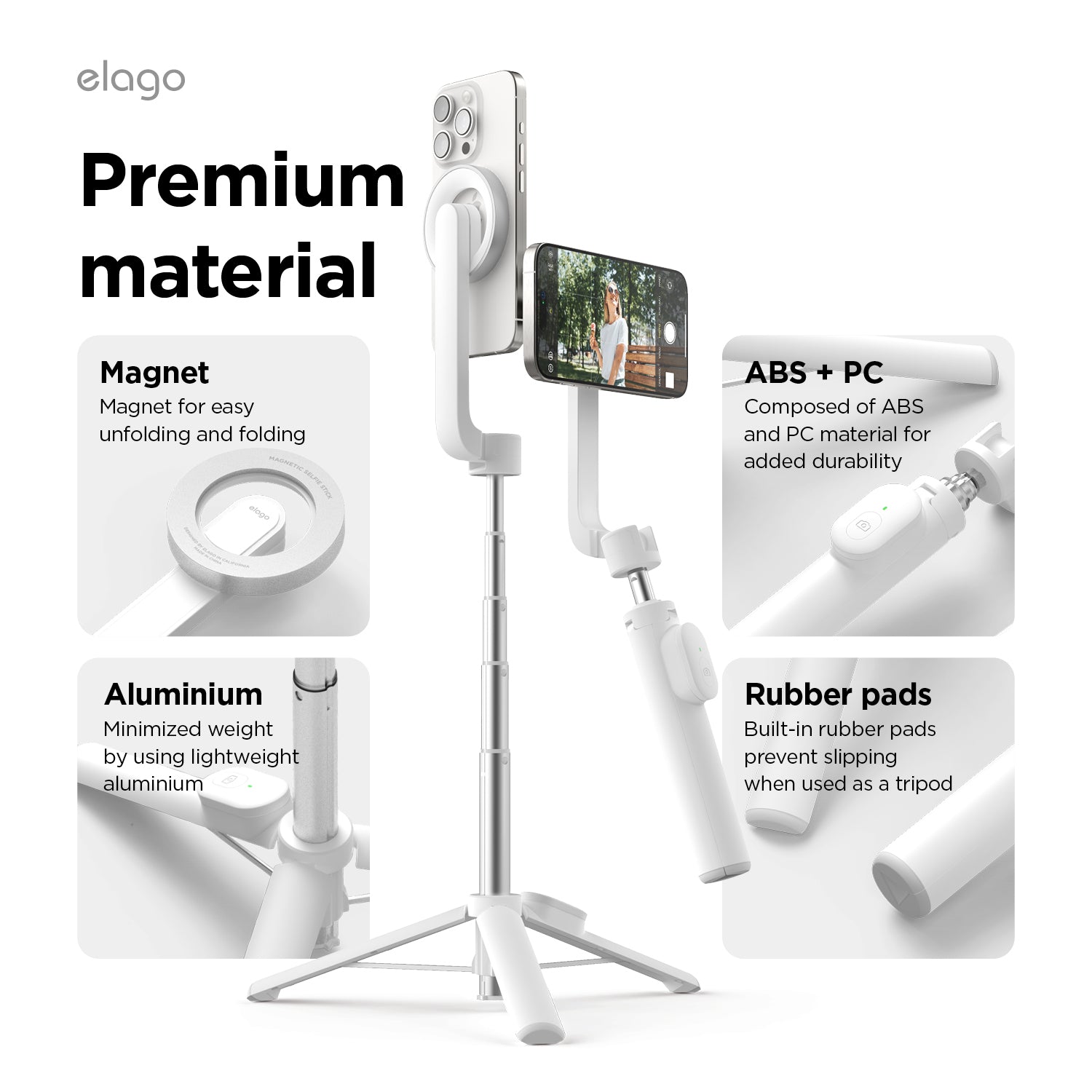 MagSafe Selfie Stick for All Phones - elago